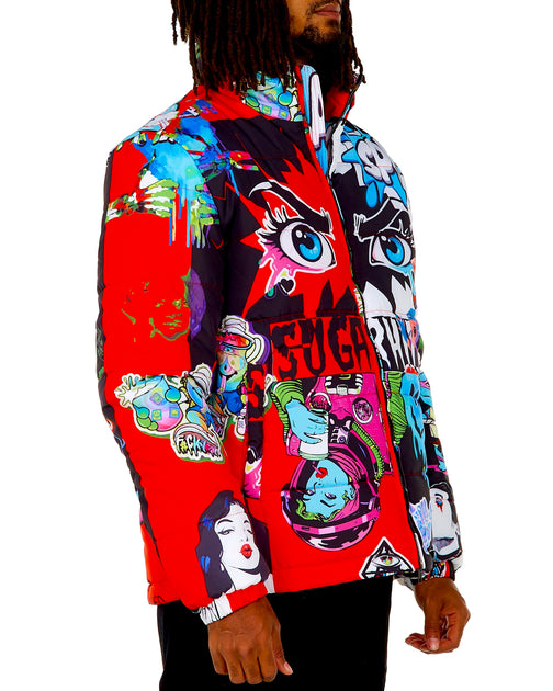 BLOOD CLOT PSYCHO PUFFER JACKET – Sugarhill